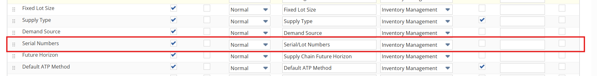 Native Serial Number Field Not Displaying in Entry Form — NetSuite Community