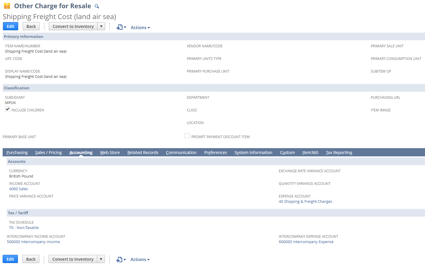 Getting an Error when creating an intercompany PO with shipping charges ...