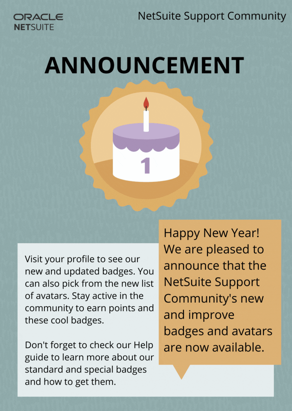 NSC New Profile Avatar and Badge Design for New Year! — NetSuite Community