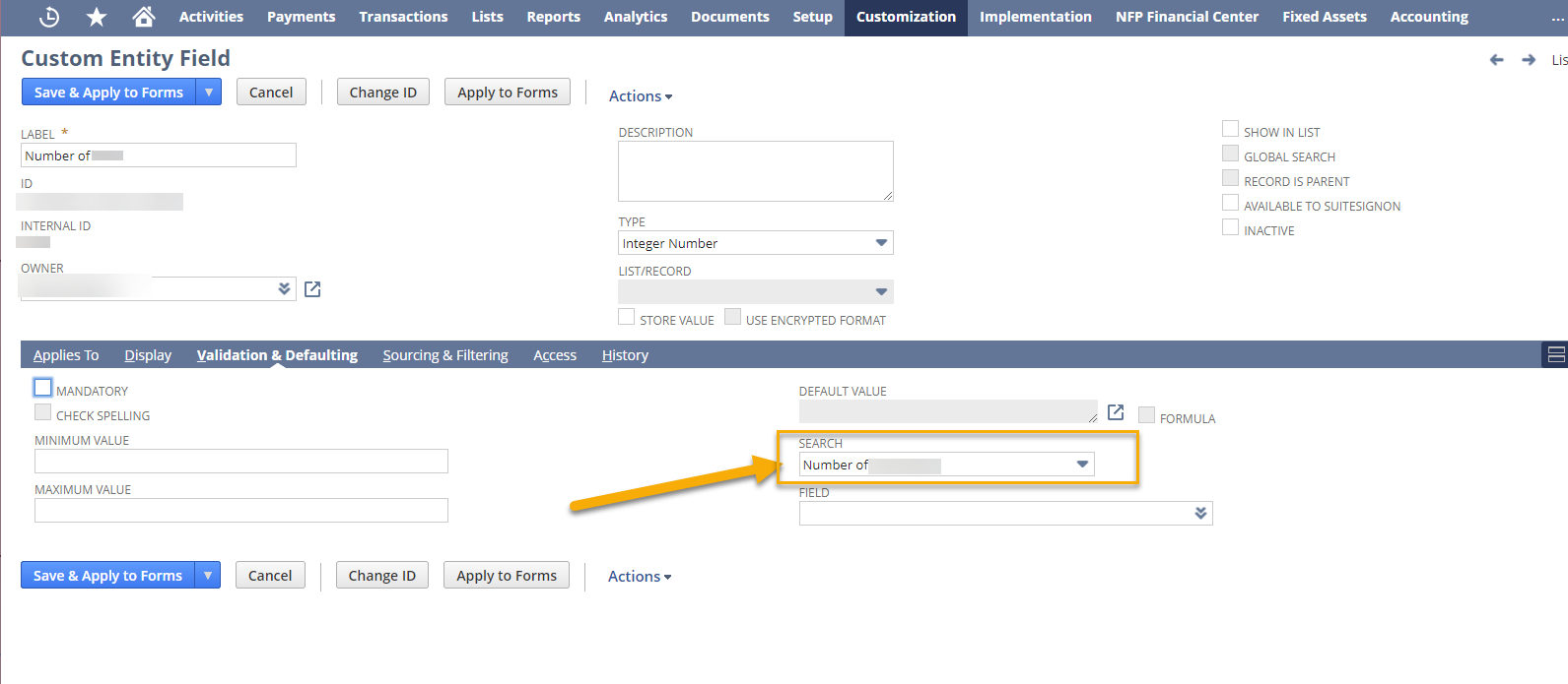 Why Is The Saved Search Not Showing As An Option In Custom Entity Field Options — Netsuite Community