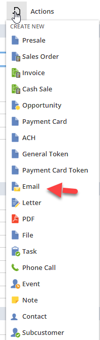 What is the permission to allow user access to Email in customer create ...