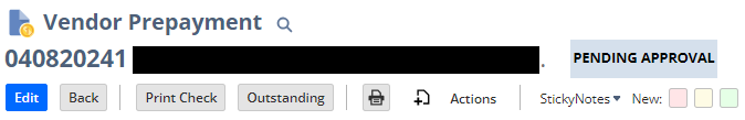Vendor Prepayment > Pending Approval > No Approve Button — NetSuite Community