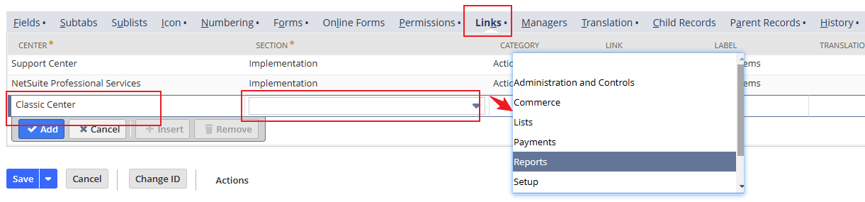 Could not find Activities while specifying links for custom record types — NetSuite Community