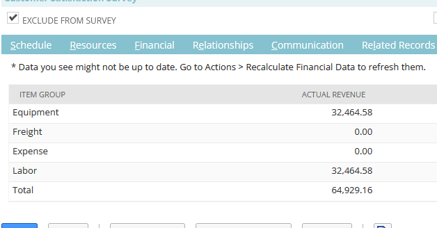 What detemines the values shown on a Project P&L subtab? — NetSuite ...