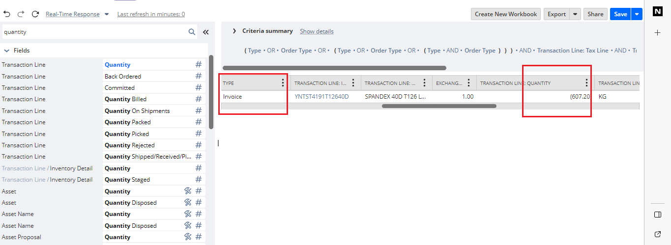 invoice line - dataset — NetSuite Community