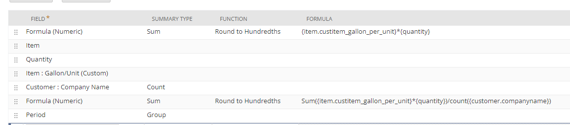 Formula to Divide by Count (Summary) — NetSuite Community