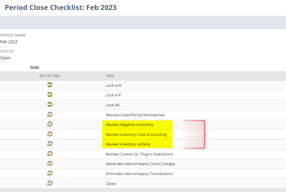 Month End Close Task List — NetSuite Community