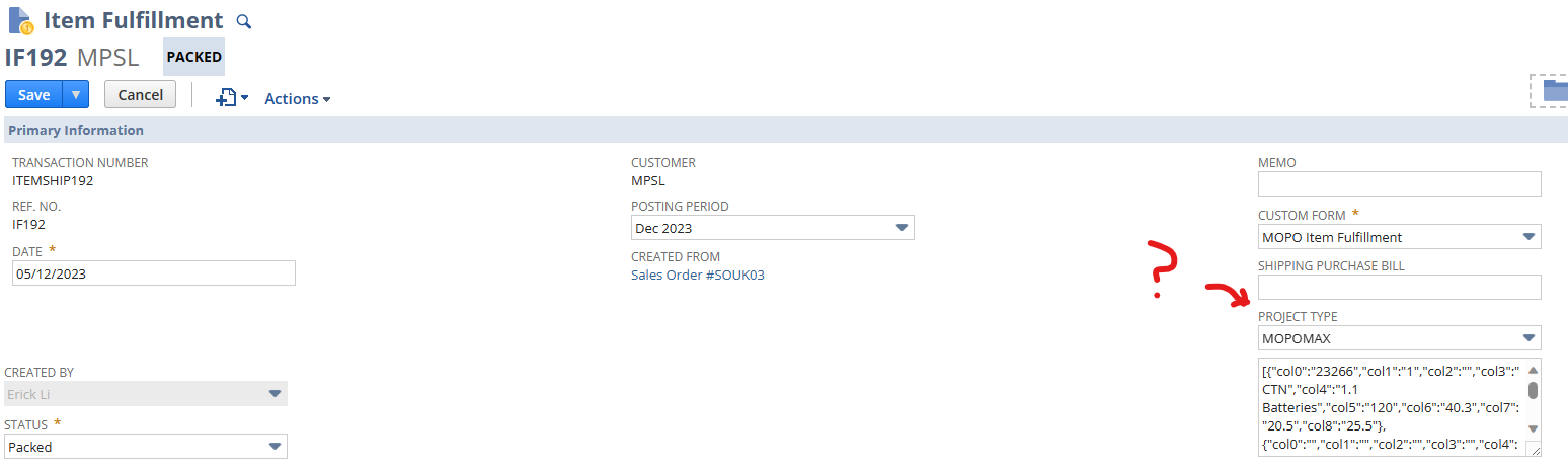 Why is the Class field not showing on Item Fulfillments? — NetSuite Community