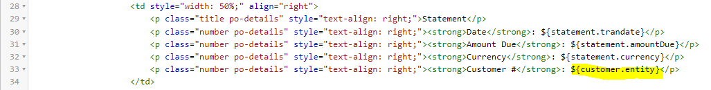How to Add Customer Name in Customer Statement in Advanced PDF/HTML ...