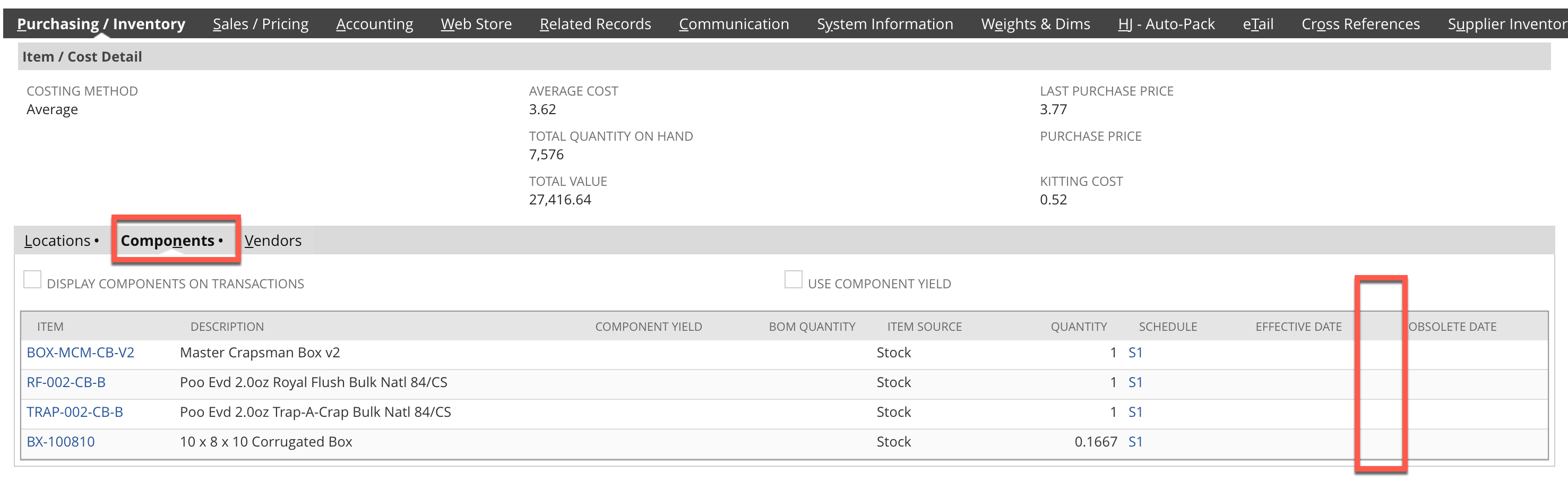 Is It Possible To Add Field Columns In Components Subtab Of Assembly Items — Netsuite Community