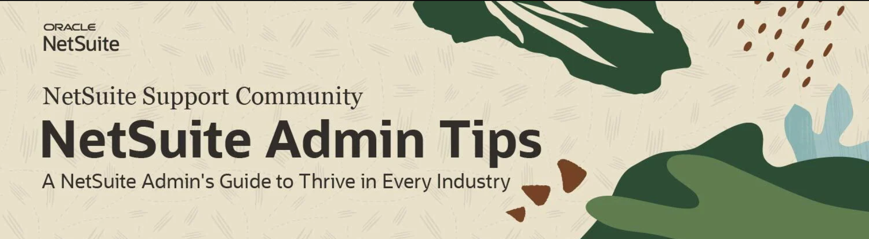 NetSuite Admin Tips: How to run a large financial report in the ...