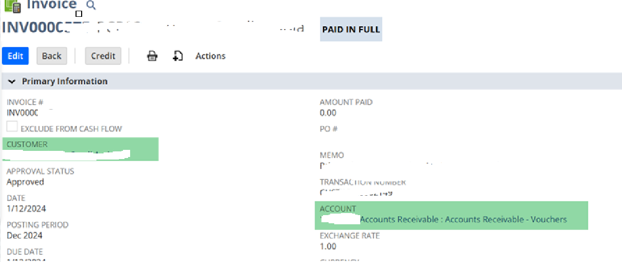 Sales Invoice line Elimination Column for Customer — NetSuite Community
