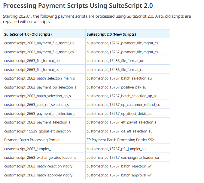 Are There Action Items Needed For New Eft Enhancement For 2023 1 — Netsuite Community