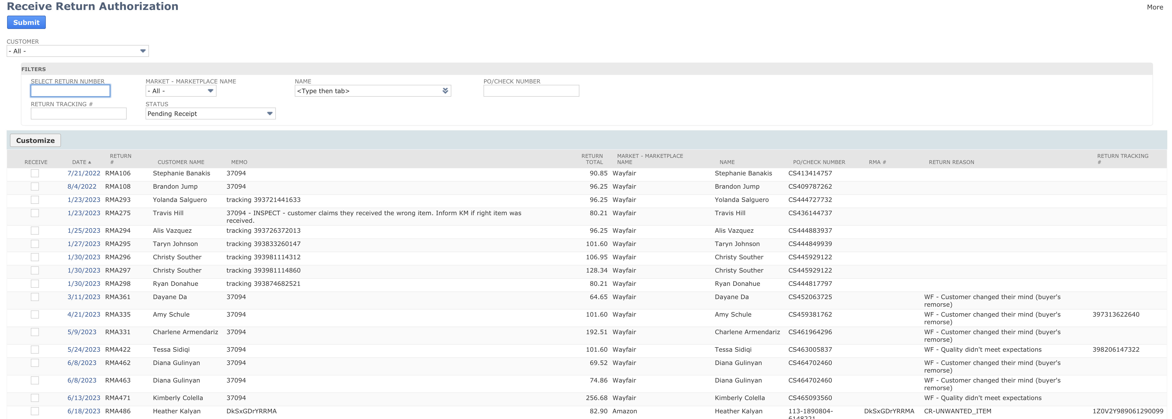 Custom Role to Manage Customer Returns — NetSuite Community