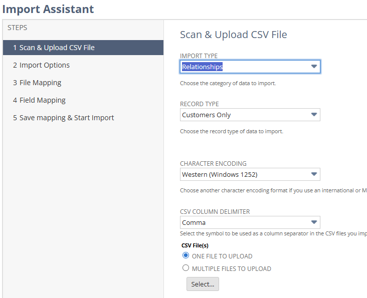 How come when I import an address from a CSV file, it includes the Customer ID in the address ...