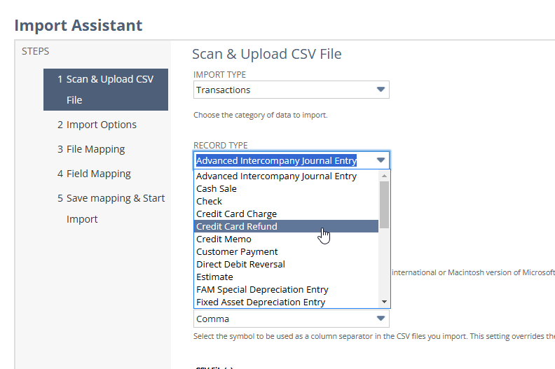 Customer Deposit Imports via CSV — NetSuite Community