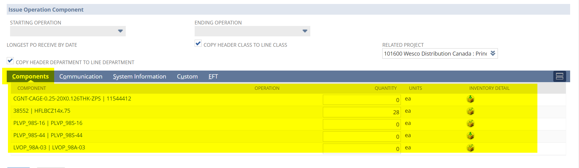 How to customize Work Order Issue > Components? — NetSuite Community