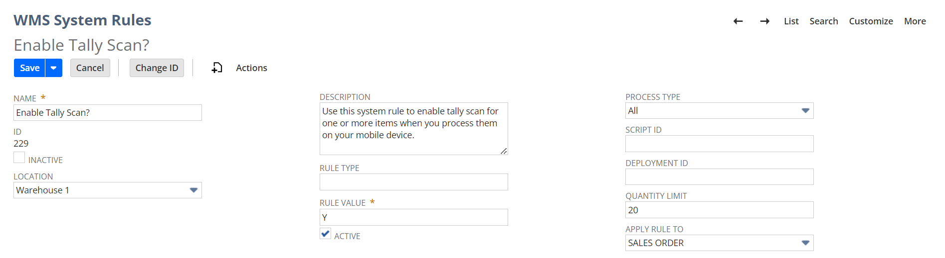 Enable Tally Scan for all process type — NetSuite Community