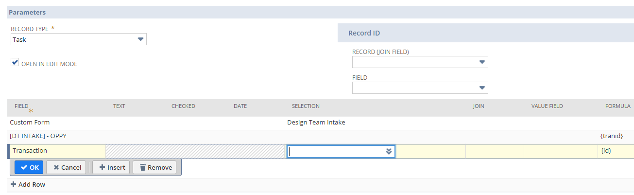 Create a task from Opportunity via a custom button by workflow ...