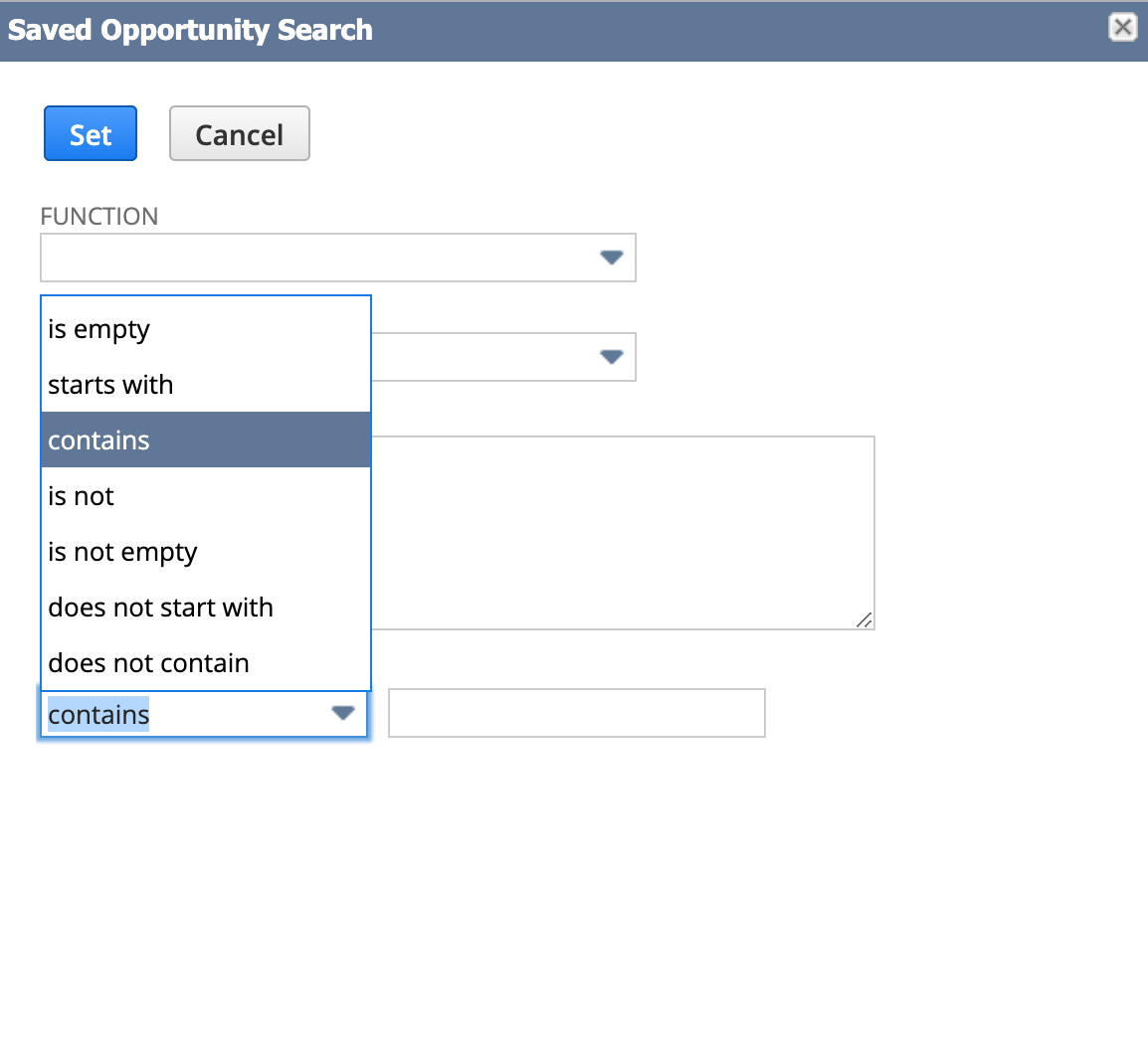 Saved Search Has Keywords Not Appear When Setting Up Criteria For A Formula Text Field