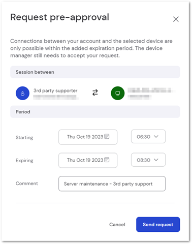 预先批准的访问 - TeamViewer Support