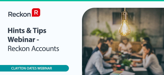 WEBINAR - Hints & Tips for Reckon Accounts Hosted & Reckon Accounts by ...