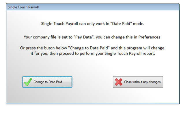 Payment Run created but cannot Process the payroll — Reckon Community