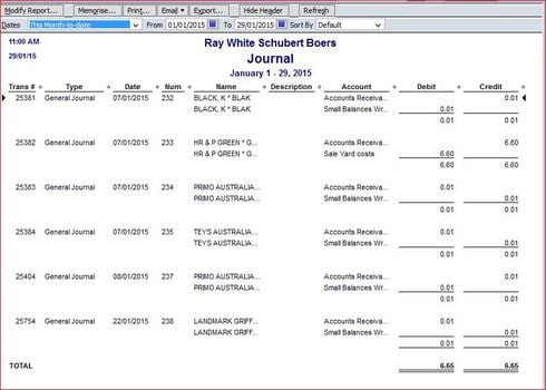 General Journal Register — Reckon Community