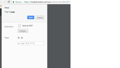 I am using Reckon Hosted, is there an issue with printing today ...