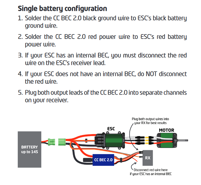 castle bec 2.0 wiring | ARRMA RC Forum