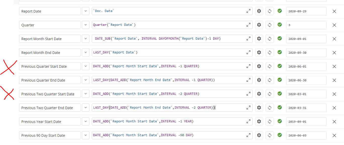 Calculate Previous Quarter Start And End Date Dojo Community
