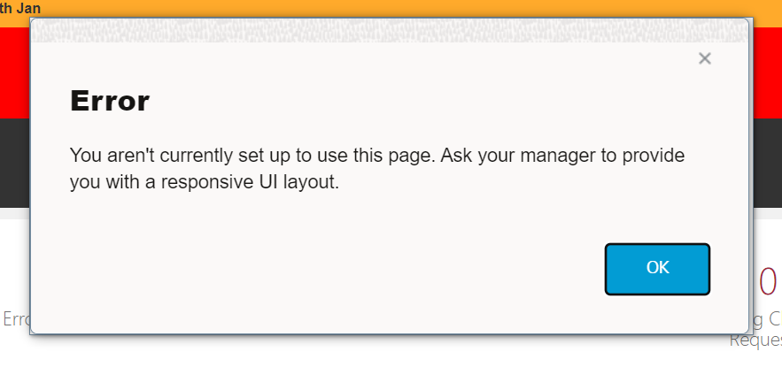 OTL Responsive UI Layout Error — Cloud Customer Connect