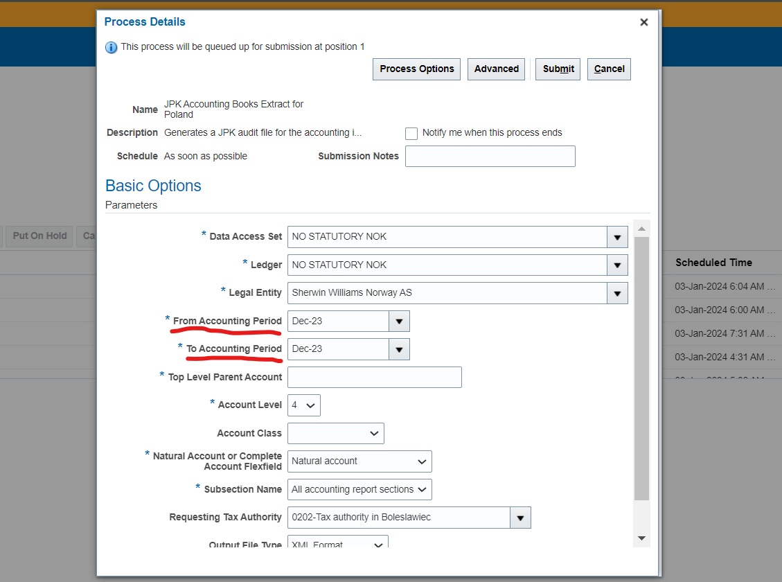 How to Increment Period Parameters while scheduling standard ESS Jobs in oracle fusion cloud ...