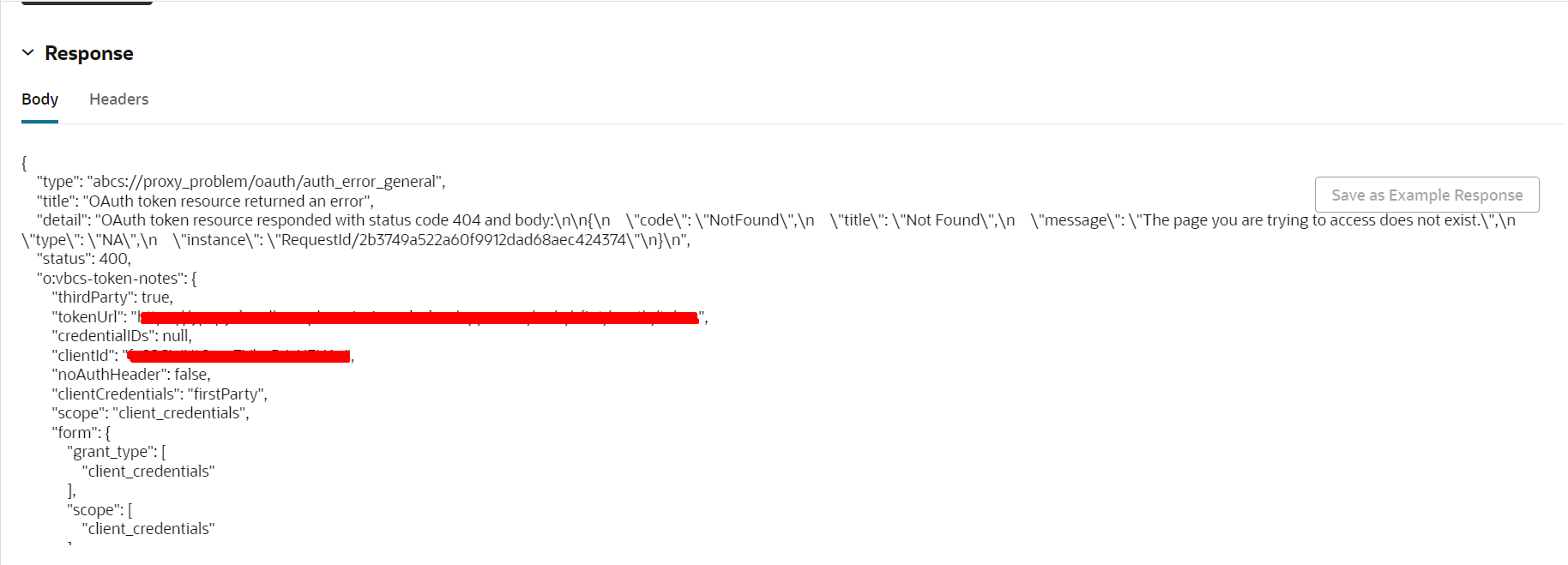 Oauth Authentication Failing In Vbcs — Cloud Customer Connect