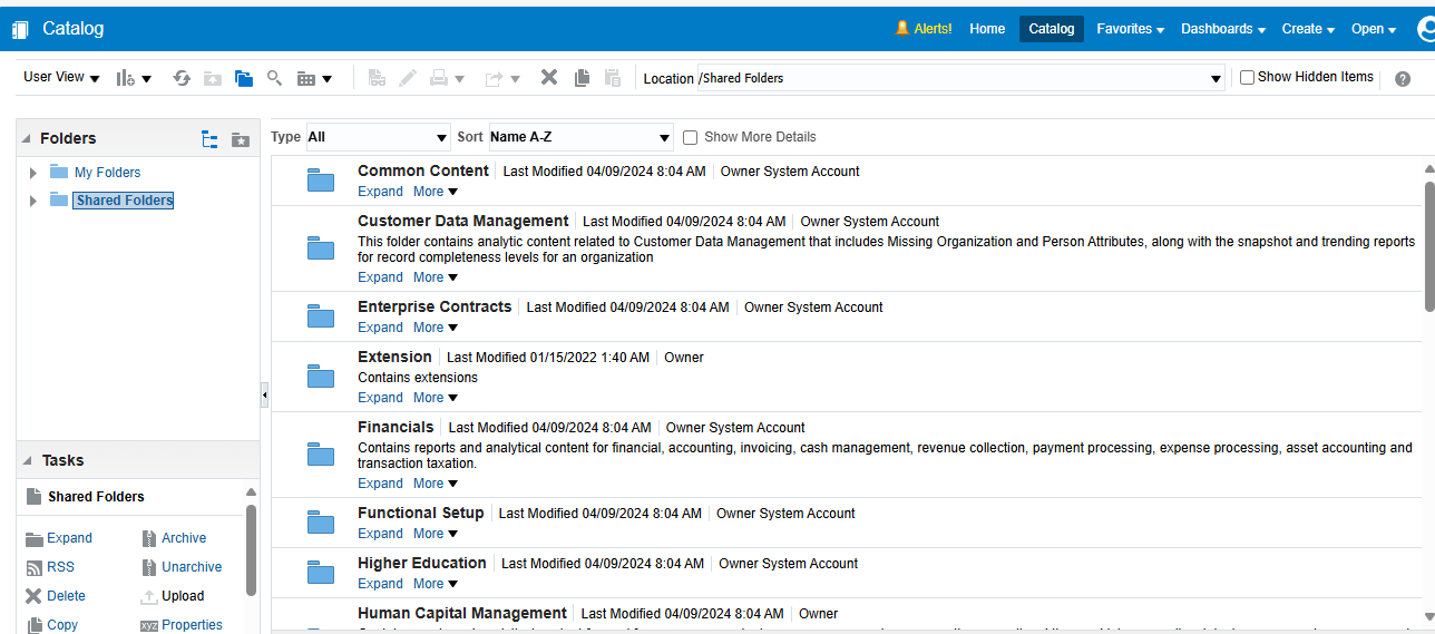 Custom Folder is unavailable to all the Users — Cloud Customer Connect