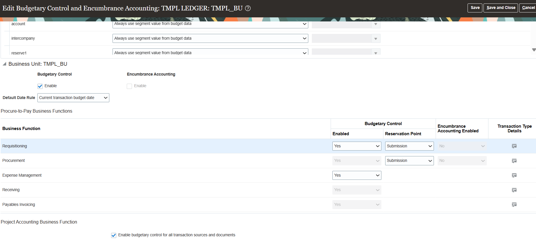 Disable Budget Control in procurement and enable at Payables only ...