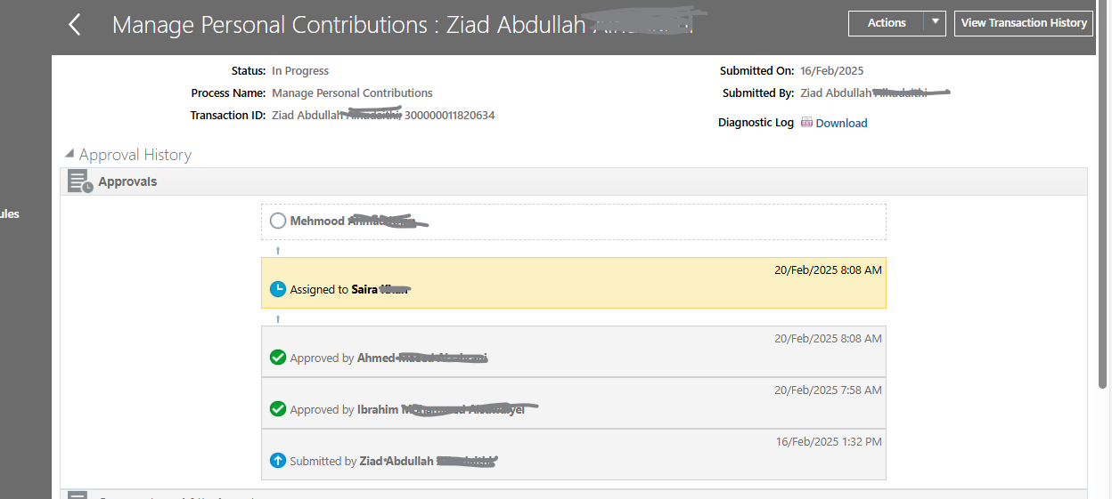 Need Sql Query To Fetch Approvers List Of A Transaction — Cloud Customer Connect