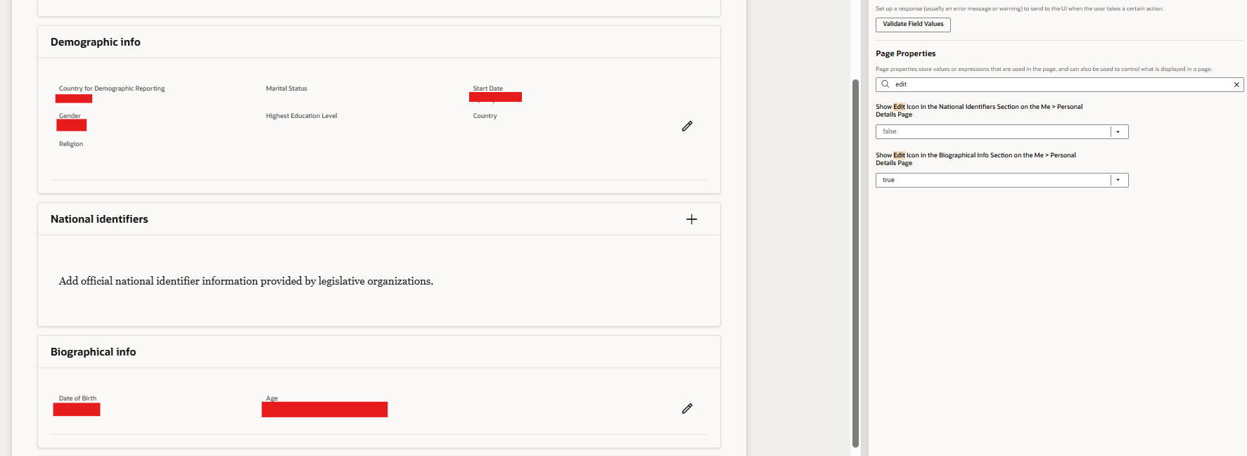 How can we restrict the edit button in personal details page based on employee country — Cloud ...
