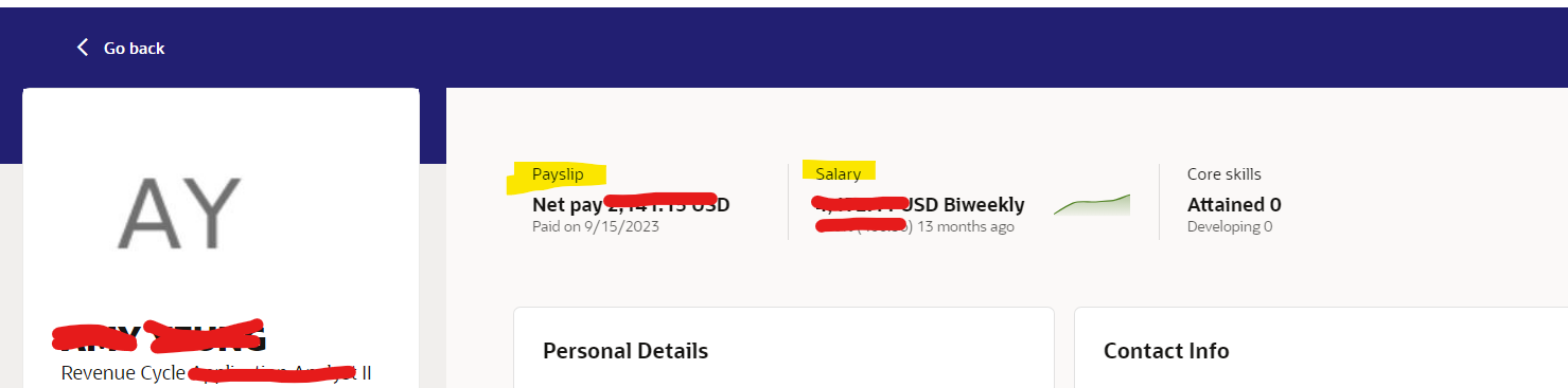 How to Hide sections by VBS for My spotlight redwood page — Cloud Customer Connect