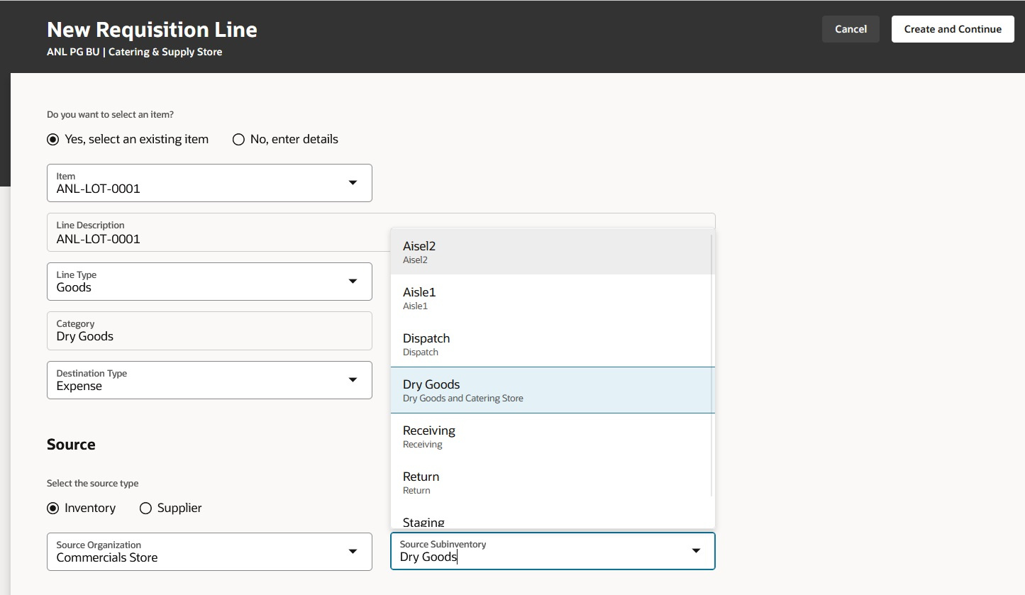RSSP-Onhand QTY visibility in the internal requisiton — Cloud Customer ...