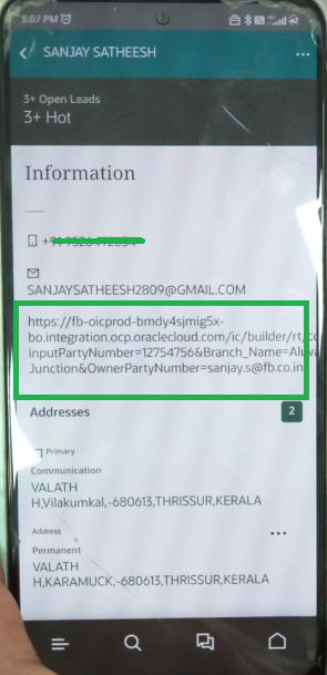 how to create hyperlink field in oracle cx mobile application. — Cloud Customer Connect