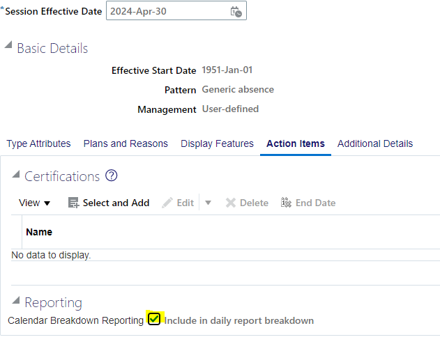 Floater Days not updated with Absence Calendar Details Real Time ...