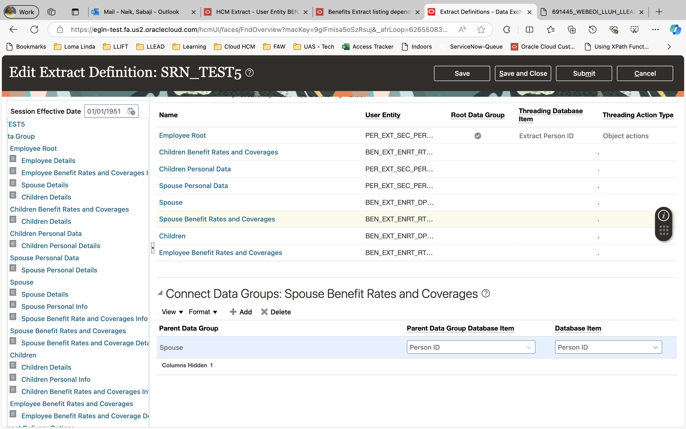 Hcm Extract User Entity Ben Ext Enrt Dpnt Ue Provides Incorrect Value