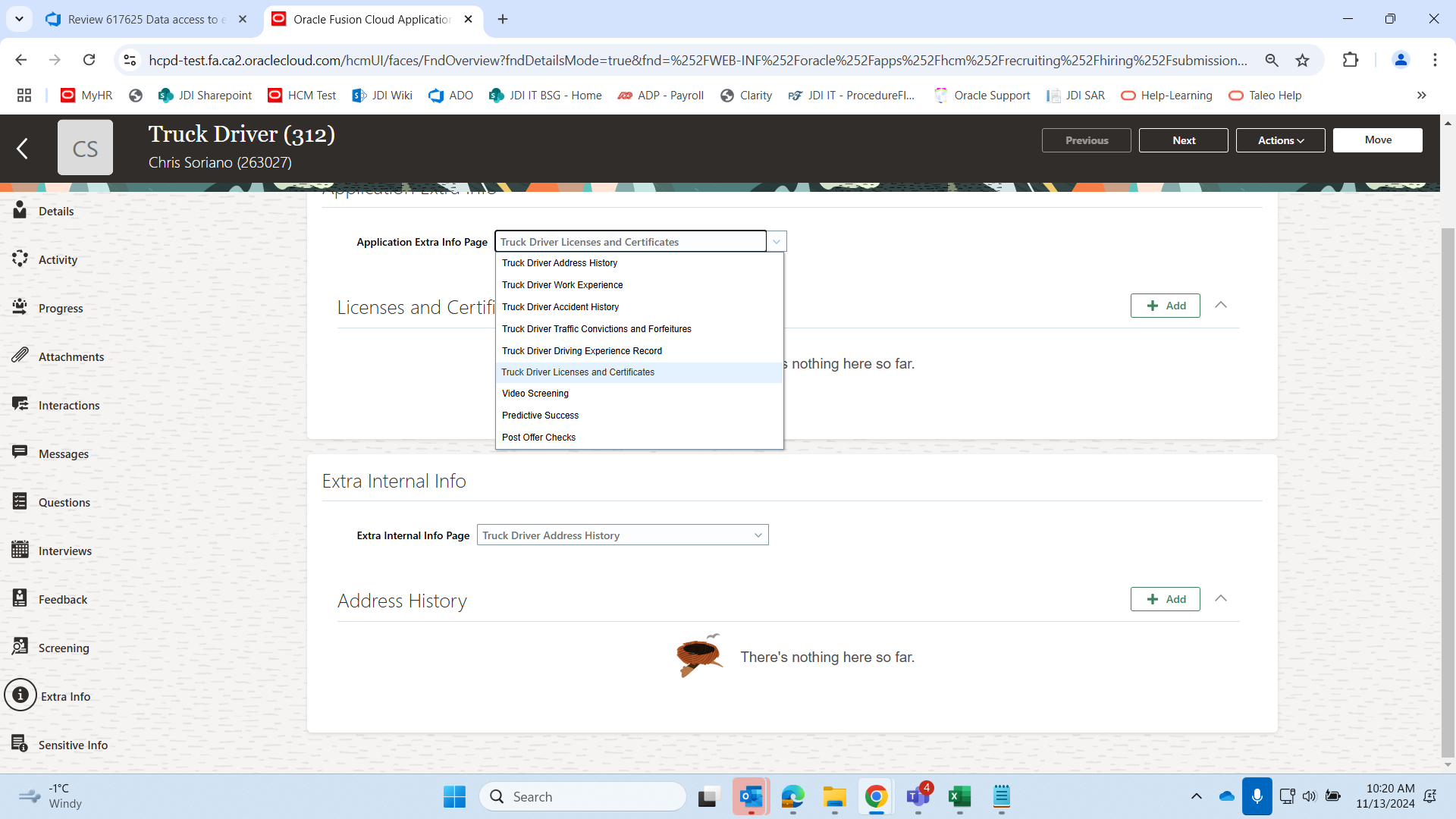 Can we Print Candidate Extra Information details response in ORC ...