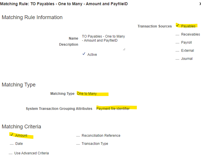 Cash Mgmt - Reconciliation Date Tolerance issue with One to Many matching — Cloud Customer Connect