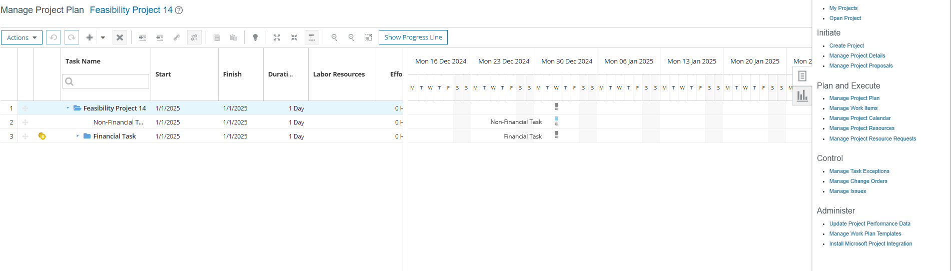 Project Execution Management Task Details Navigation — Cloud Customer ...