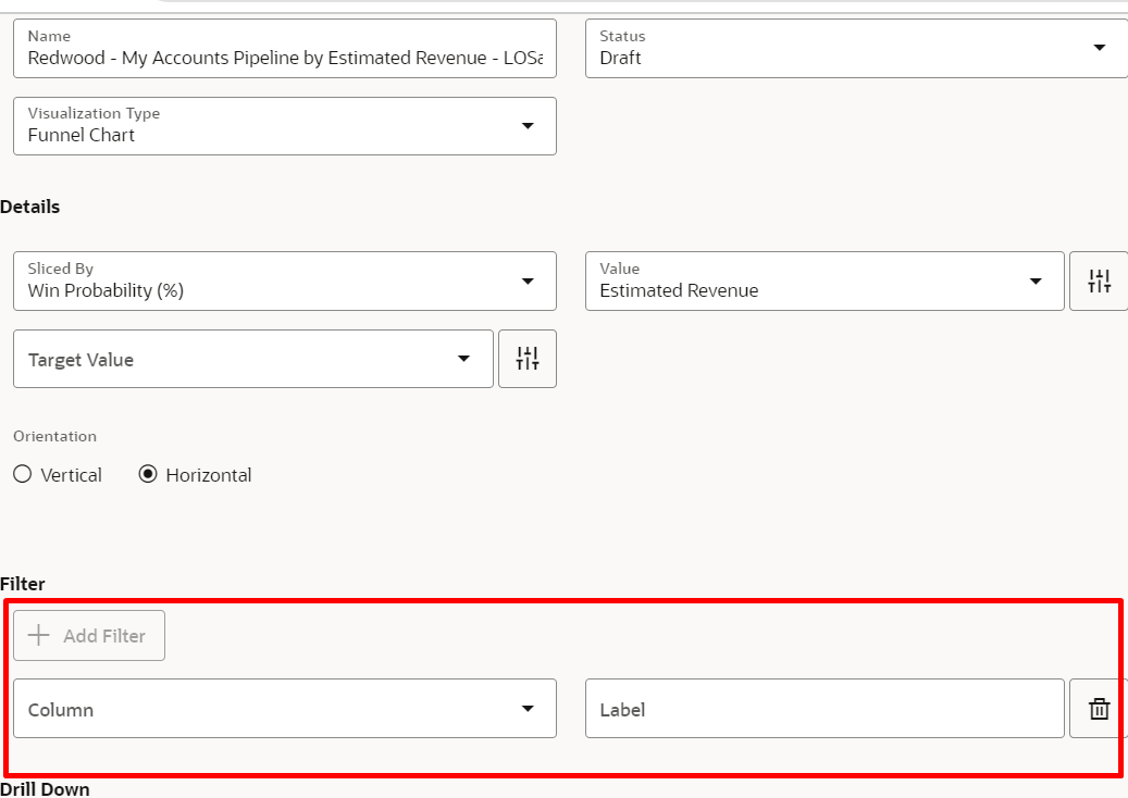 Adding Multiple Filters to Visualization Graph in Redwood Sales Dashboard — Cloud Customer Connect