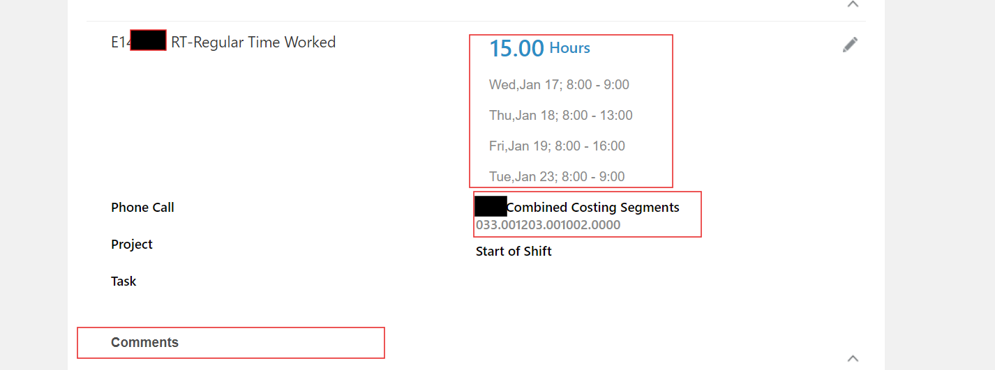 Duplicate Records Are Generating In Timecard Reported Entries — Cloud Customer Connect