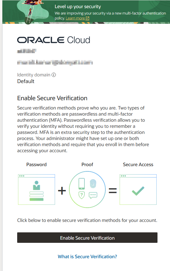 Automatic MFA disabling process in OCI Gen2 EPM Cloud Platform — Cloud ...