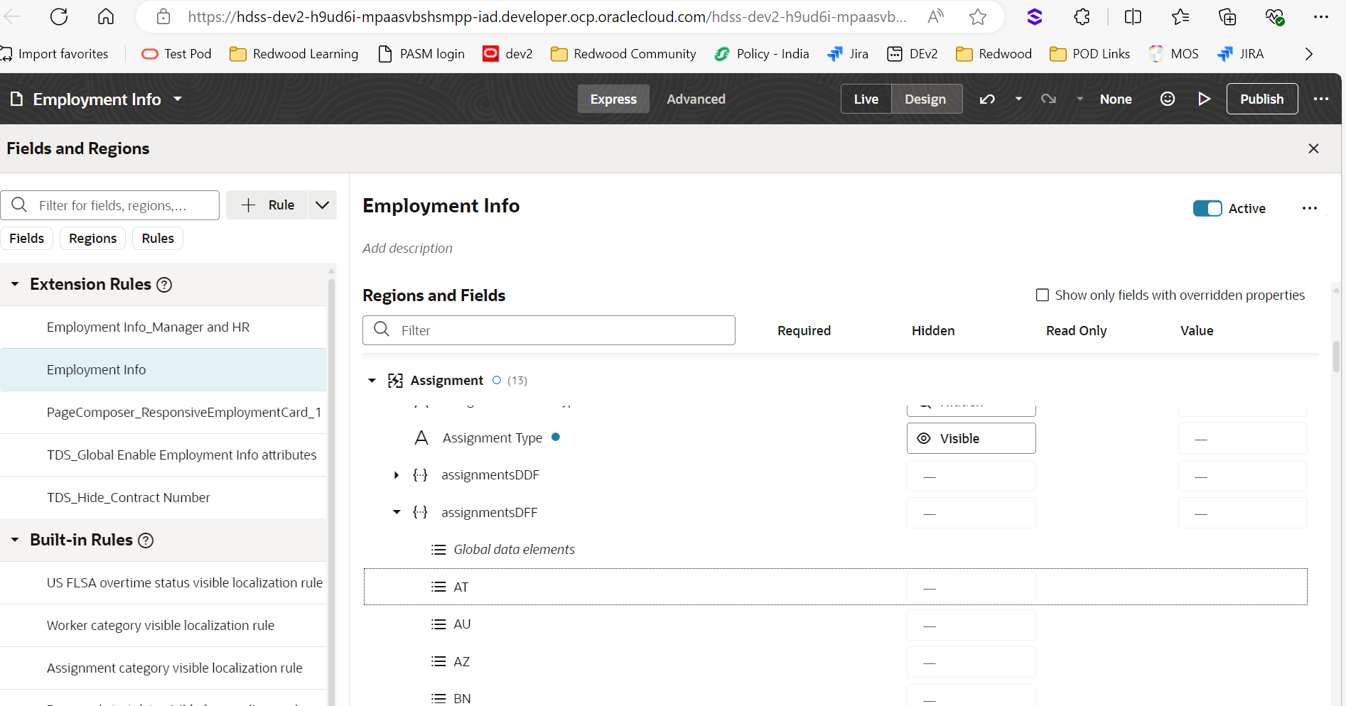 How to write El expression on DFF fields — Cloud Customer Connect